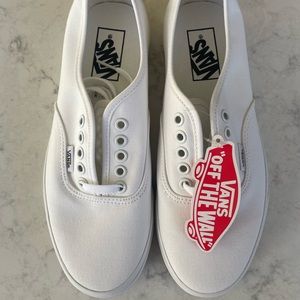 Vans | Shoes | Vans Authentic Sneakers In True White | Poshmark